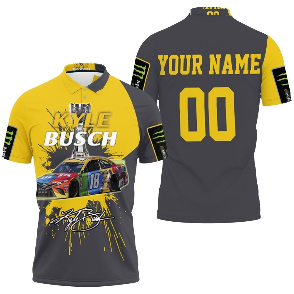 Kyle Busch Nascar Champion 2019 Signed Fans Personalized 3D All Over ...