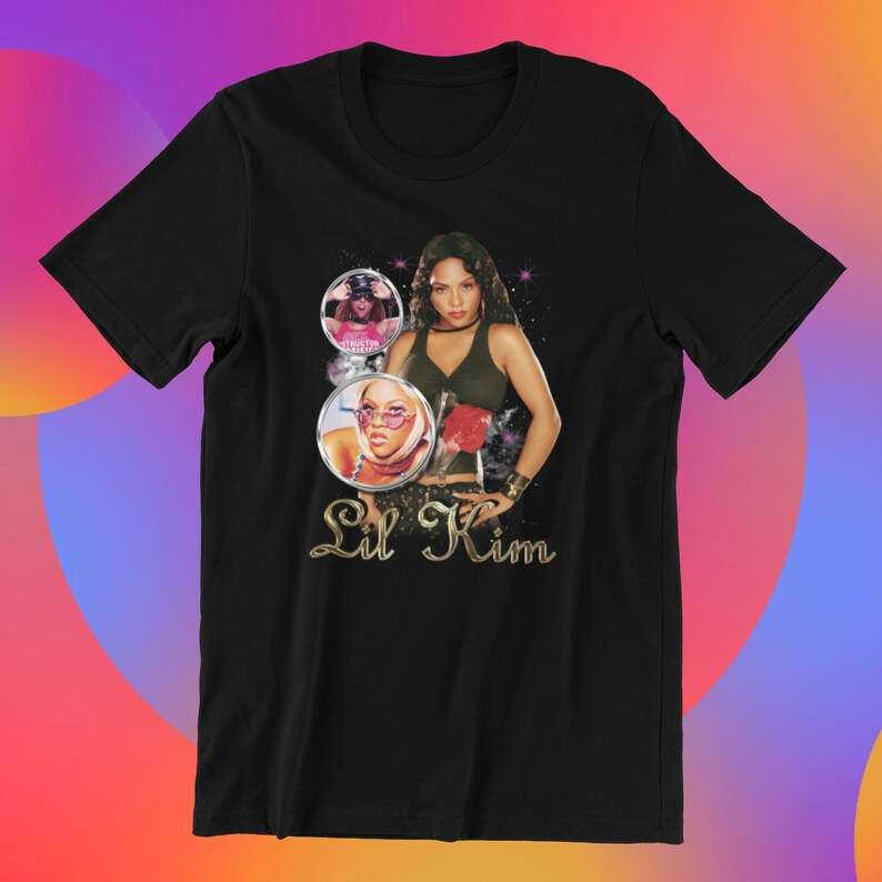 Lil Kim 90S Poster Merch T-Shirt - Bluefink