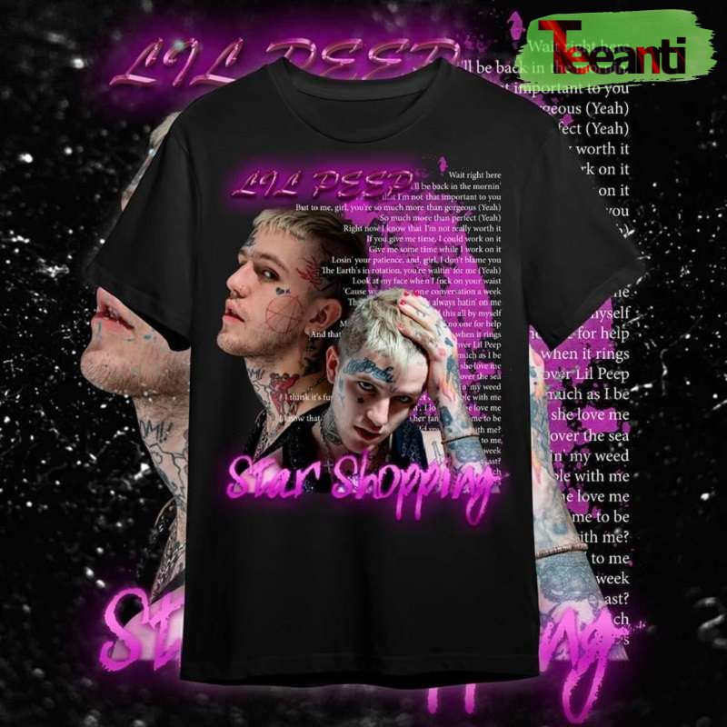 Lil Peep Rap Bootleg Favorite T-Shirt - Bluefink
