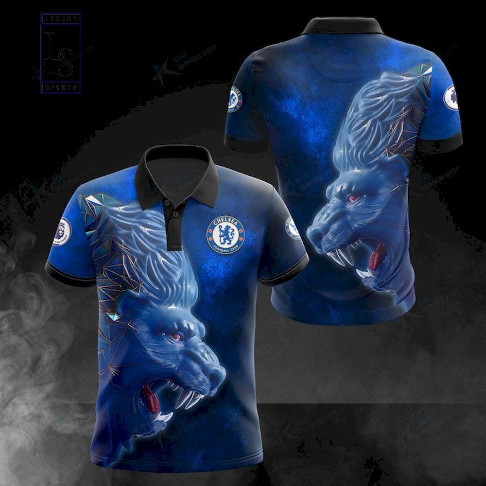 Lion Chelsea FC Polo Shirt - Bluefink