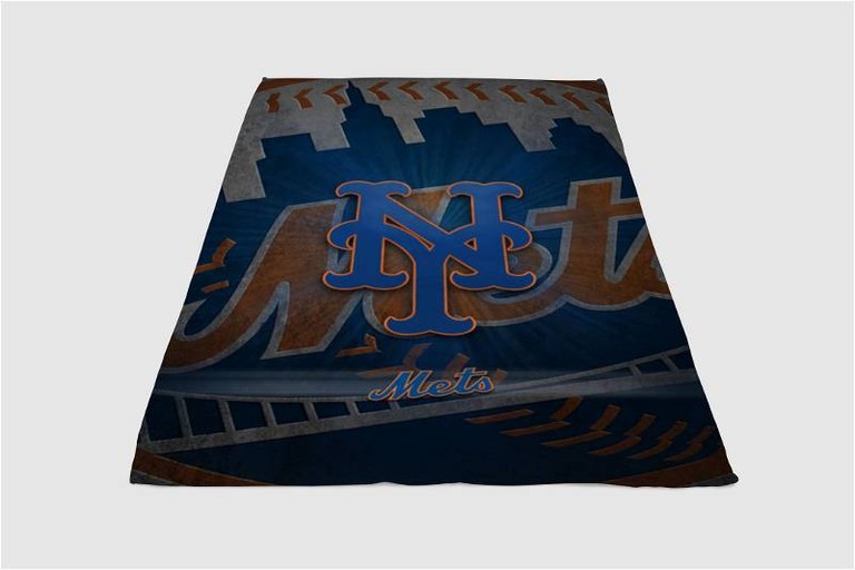 Logos And Uniforms Of The New York Mets Sherpa Fleece Blanket Gifts for ...