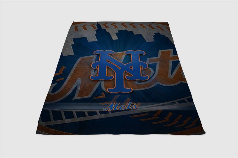 Logos And Uniforms Of The New York Mets Sherpa Fleece Blanket Gifts for ...