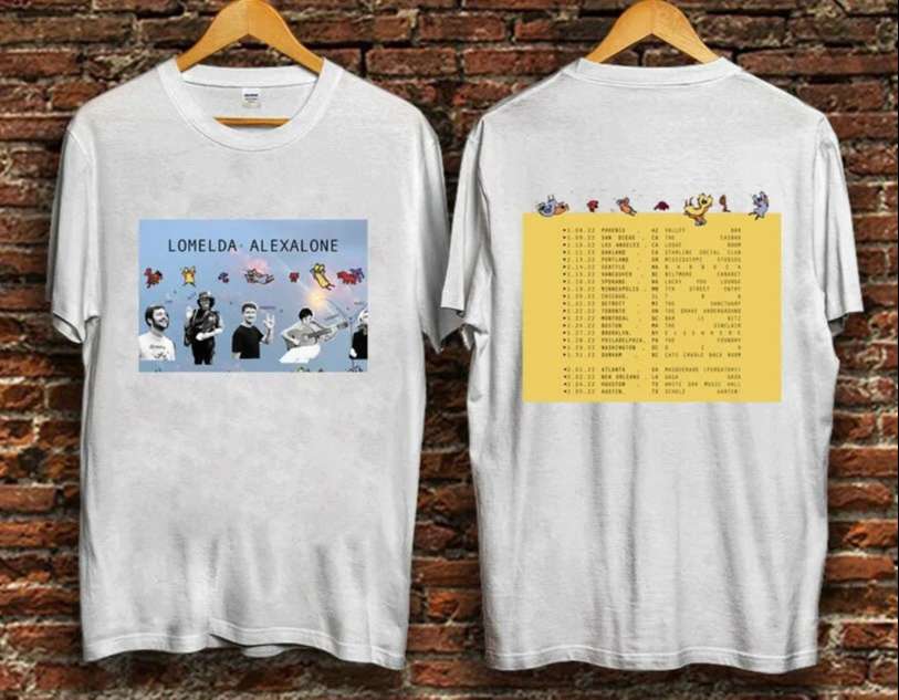 Lomelda 2022 North American Tour T-Shirt - Bluefink