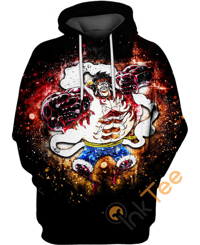 Luffy Rubber Hands Hoodie 3D - Bluefink