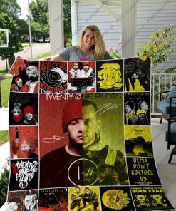 M Twenty One Pilots Quilt Blanket Bedding Set For Fan - Bluefink