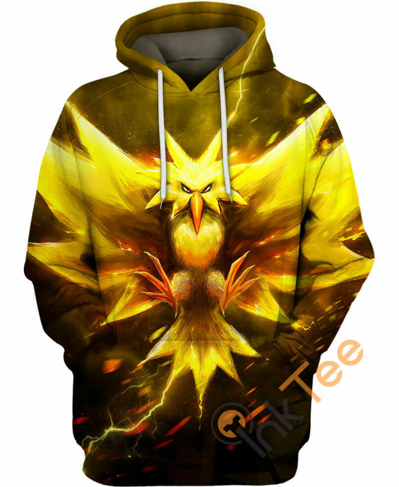 Mega Zapdos Hoodie 3D - Bluefink