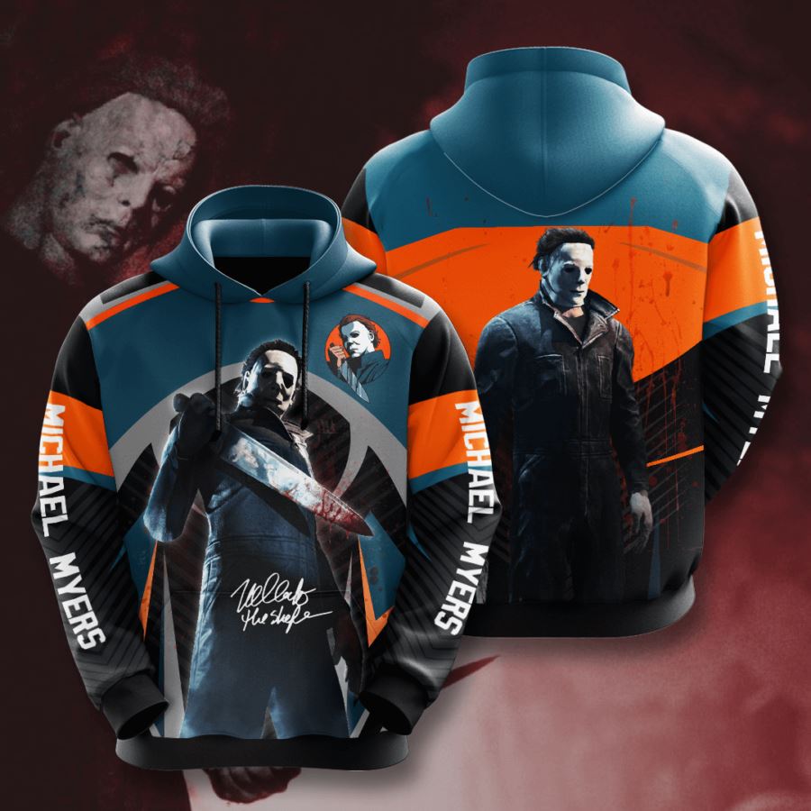 Michael Myers Custom Hoodie 3D - Bluefink