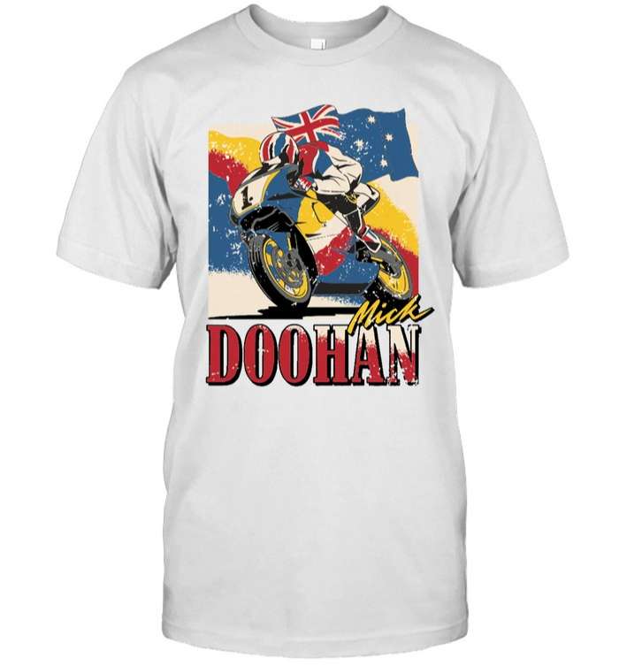 Mick Doohan Vintage White T-Shirt - Bluefink