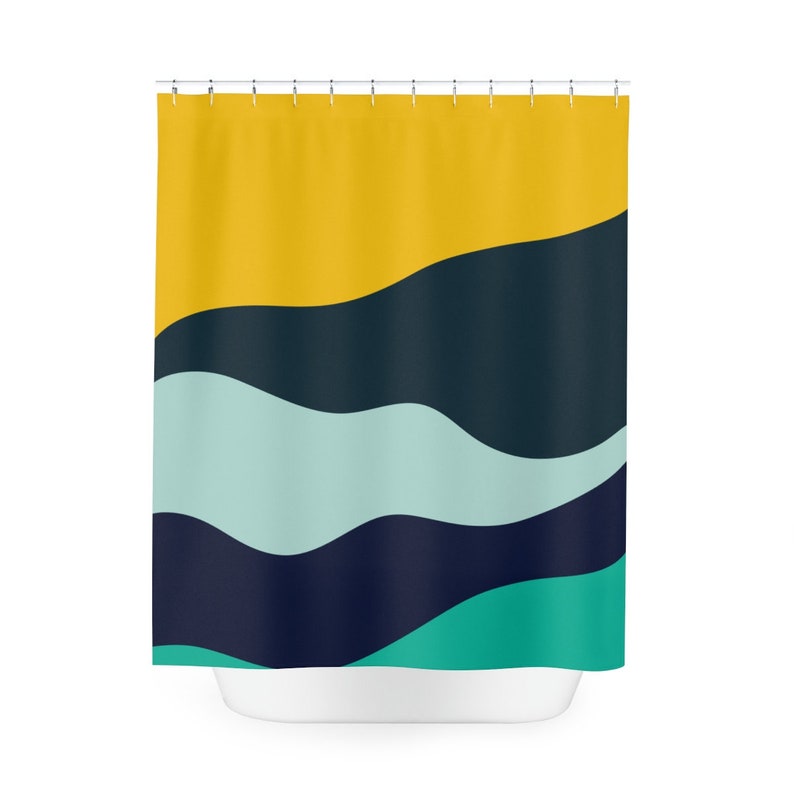 Mid Century Modern Shower Curtains A Retro Touch Bathroom Decor