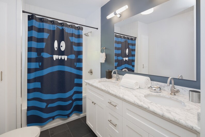 Monsters Shower Curtain - Bluefink