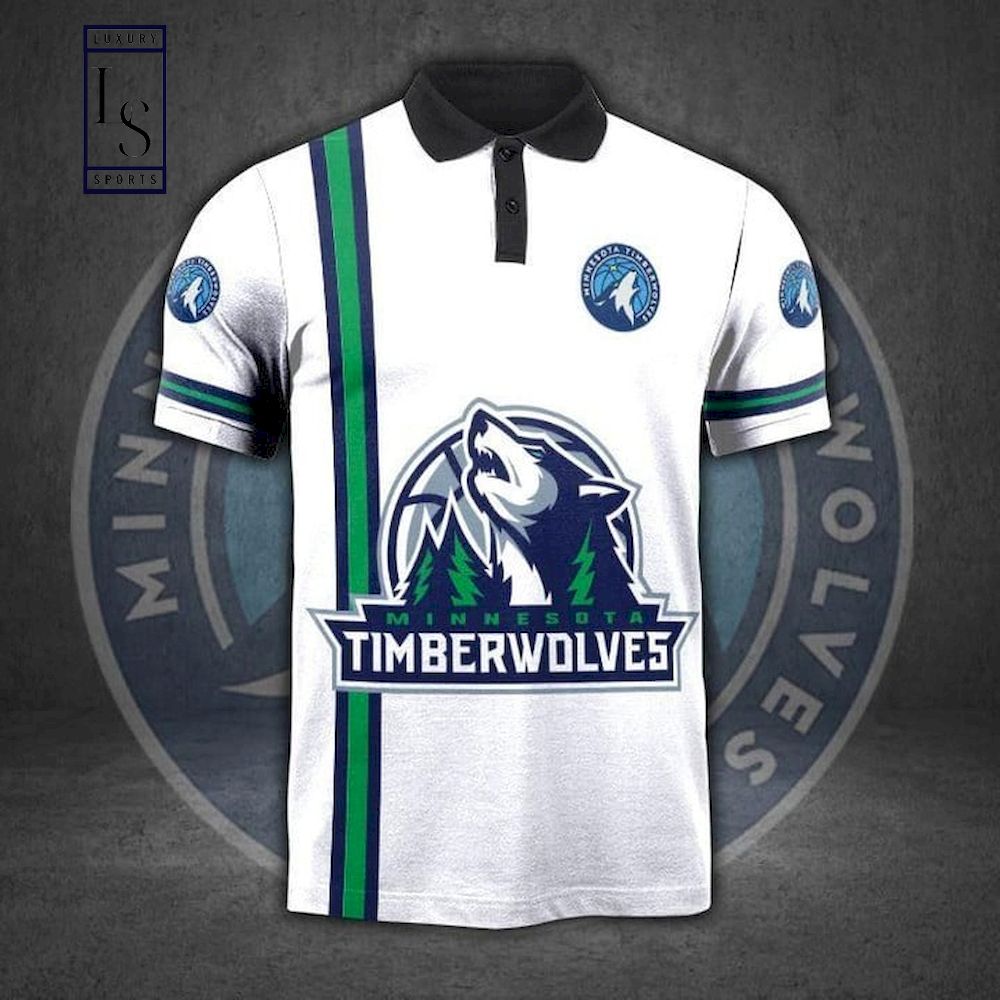 NBA Minnesota Timberwolves 3D Polo Shirt - Bluefink