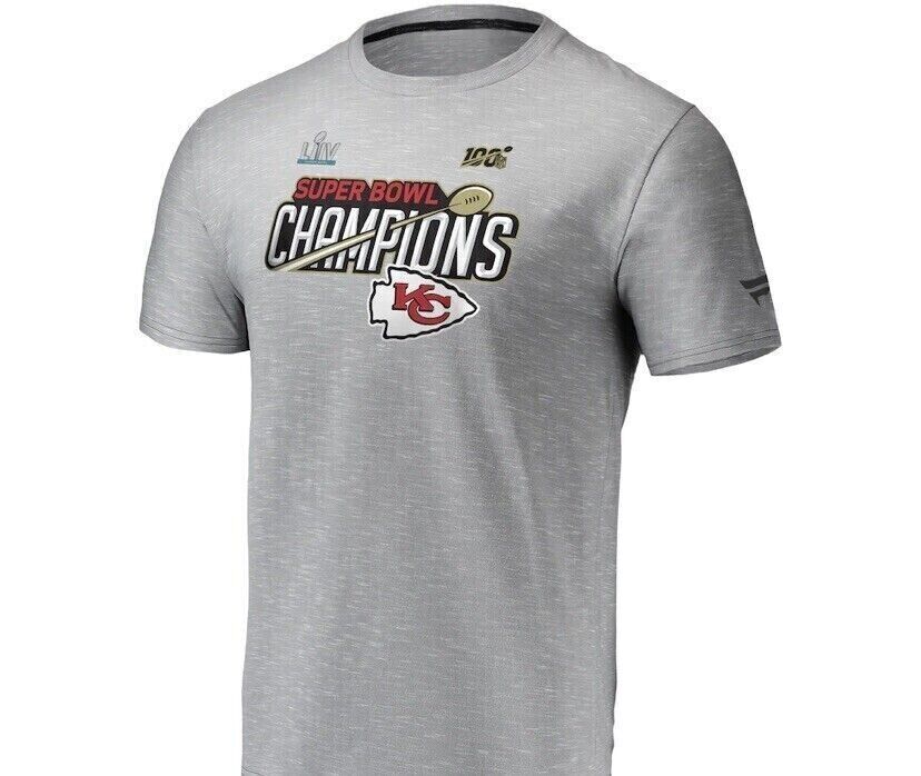 NEW Kansas City Chiefs NFL Super Bowl LIV Champions Locker Room T-Shirt ...