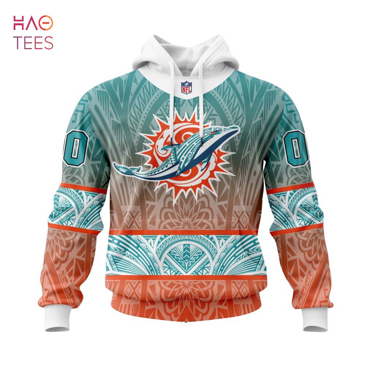 Nfl Miami Dolphins With Samoa Culture Hoodie 01 - Bluefink