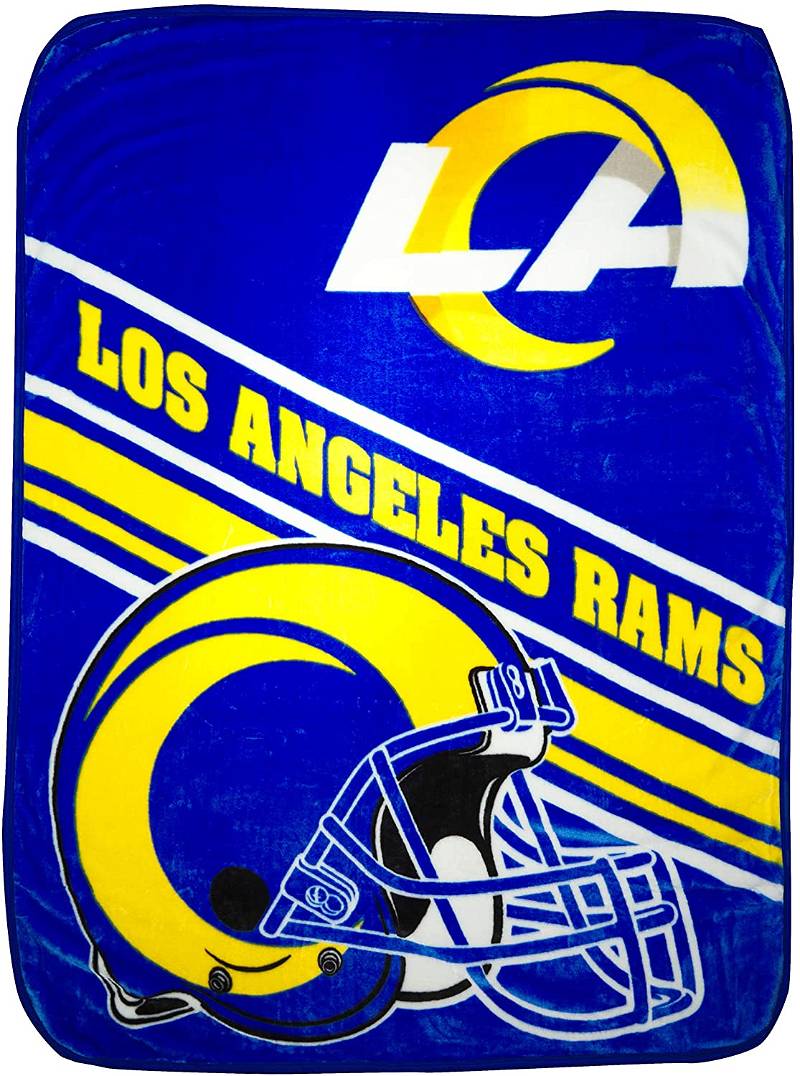 Nfl Team Logo Los Angeles Rams Sherpa Blanket Fleece Blanket Gifts for ...