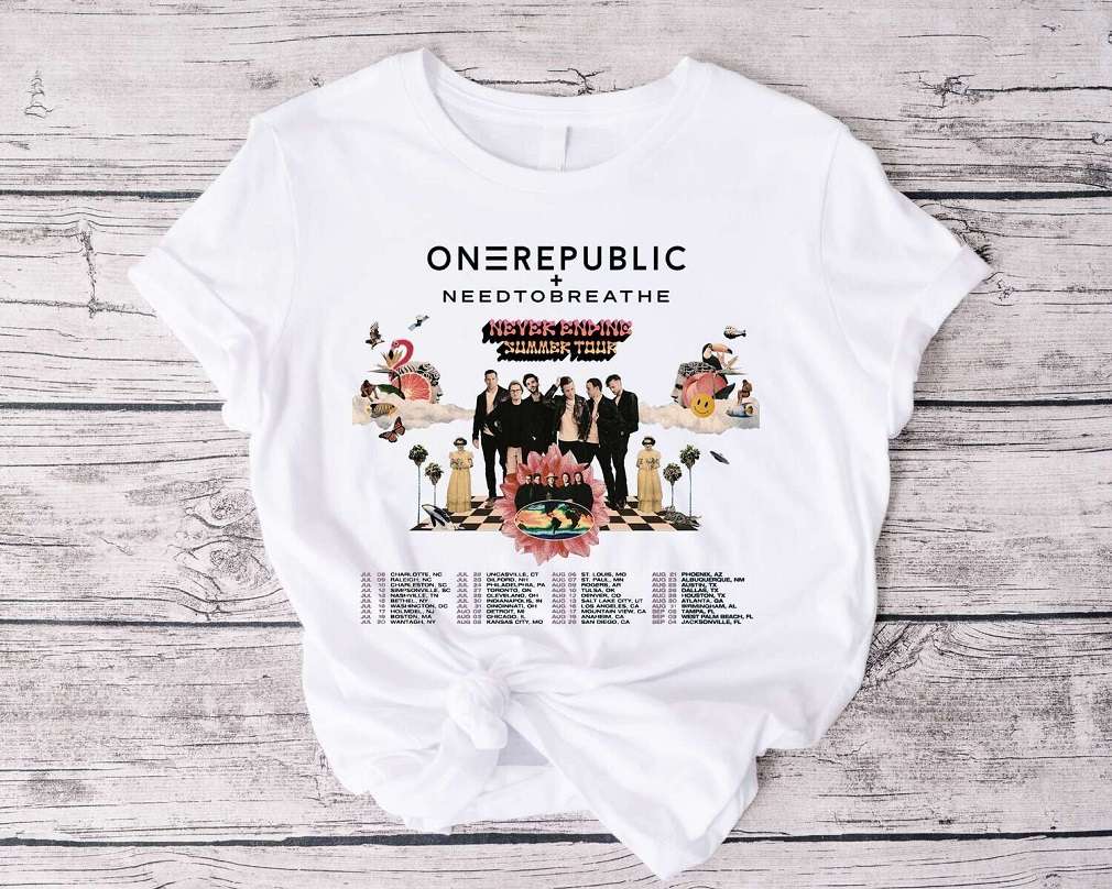 Onerepublic Never Ending Summer Tour 2022 Shirt - Bluefink