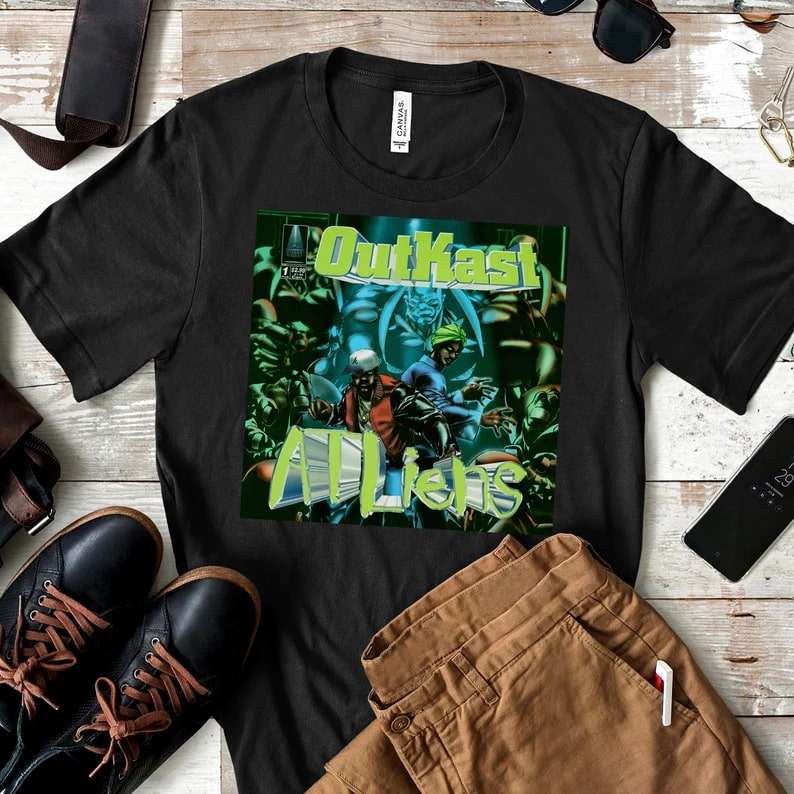 Outkast Atliens Classic Album T-Shirt - Bluefink