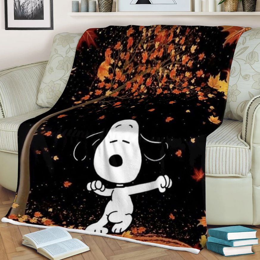 Peanuts Snoopy Dance, Gift For Fan Comfy Throw Blanket Gift - Bluefink