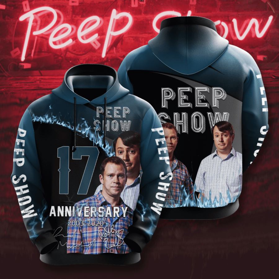 Peep Show Custom Hoodie 3D - Bluefink