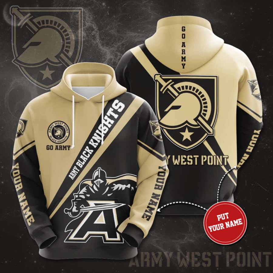 Personalized Army Black Knights Custom Hoodie 3D - Bluefink