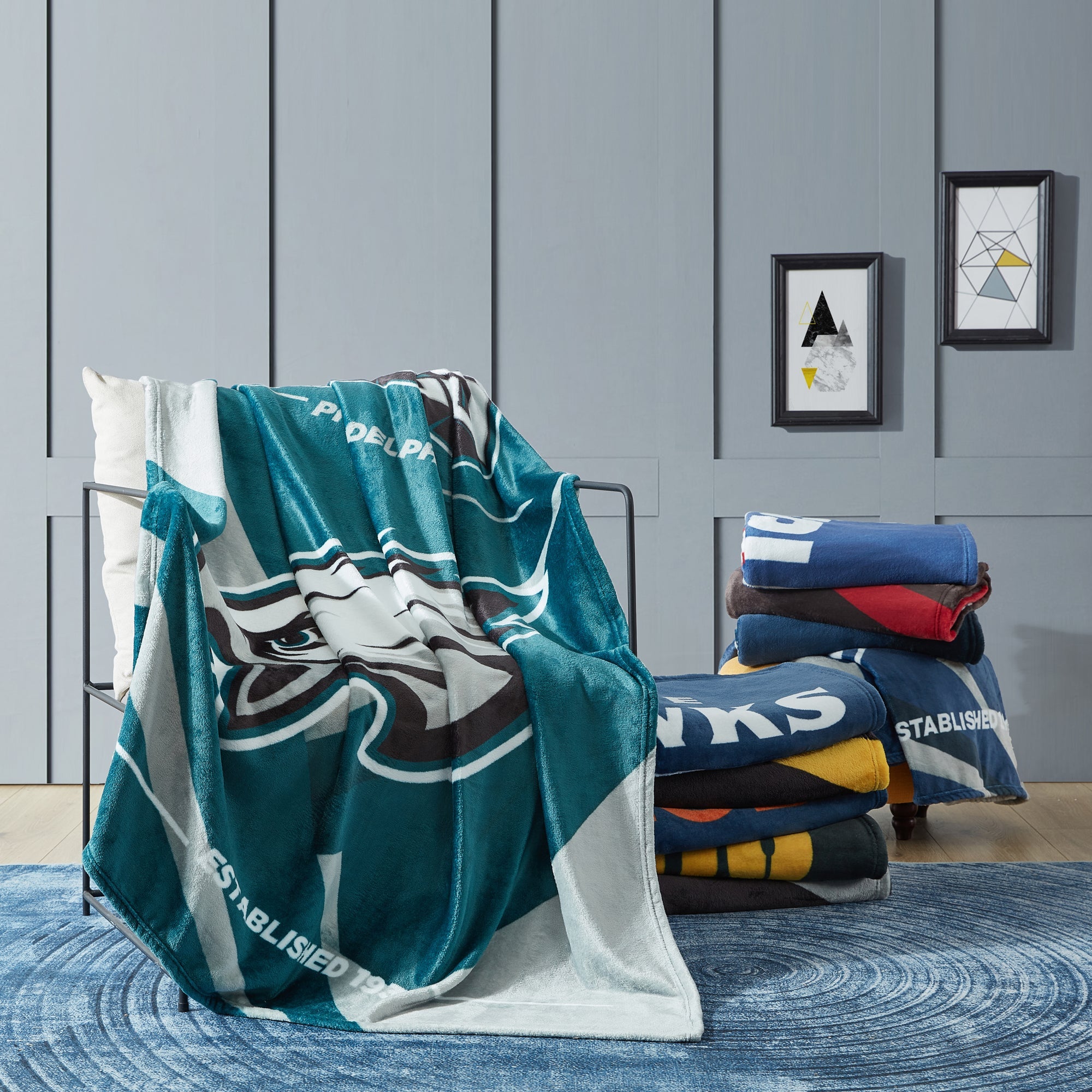 Philadelphia Eagles Fleece Blanket Sherpa Blanket Quilt Gift - Bluefink
