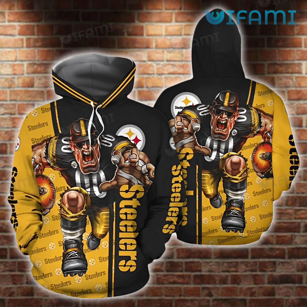 Pittsburgh Steelers Hoodie 3D Mascot Steelers Gift - Bluefink