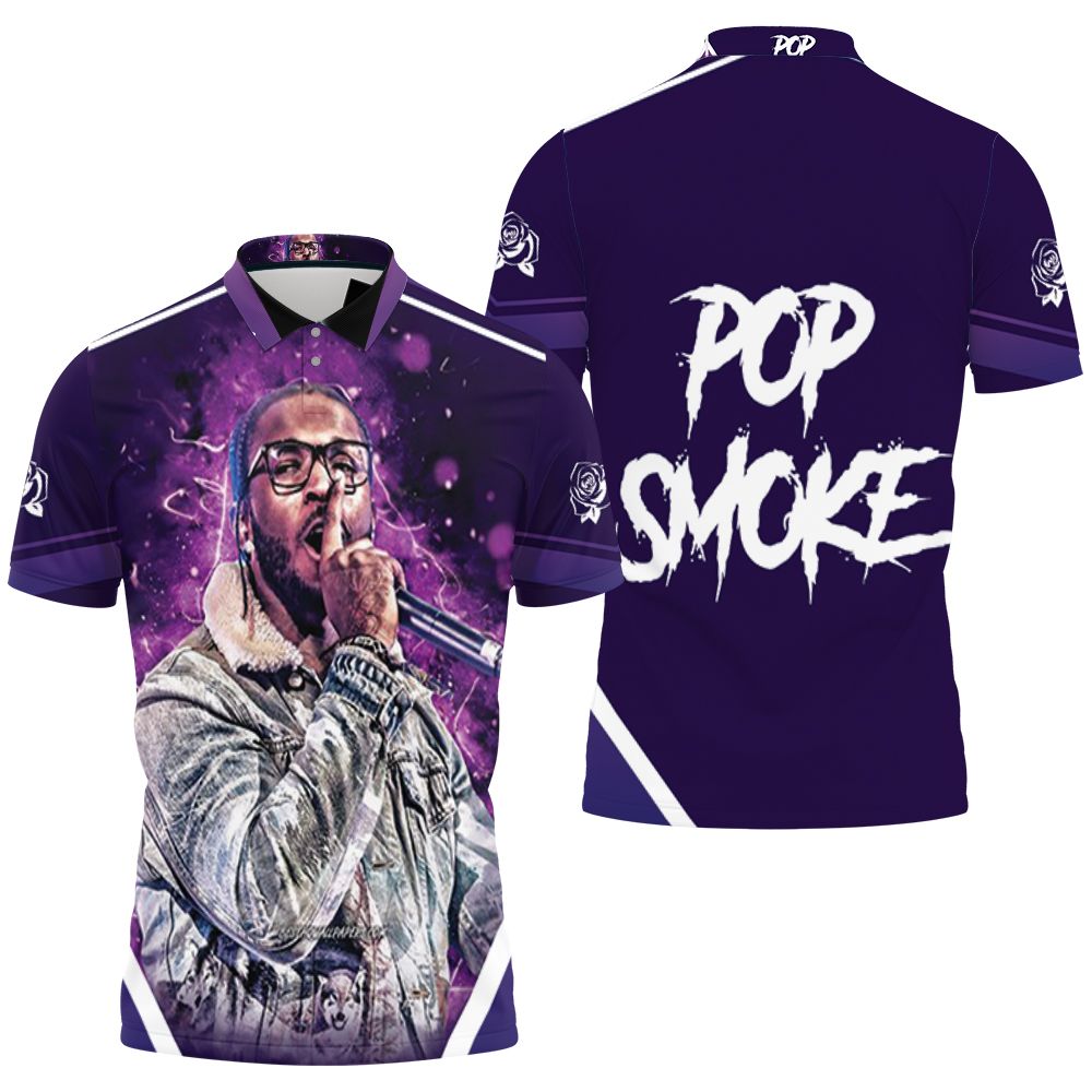 Pop Smoke 2020 Violet Neon Lights American Rapper 3D All Over Print ...