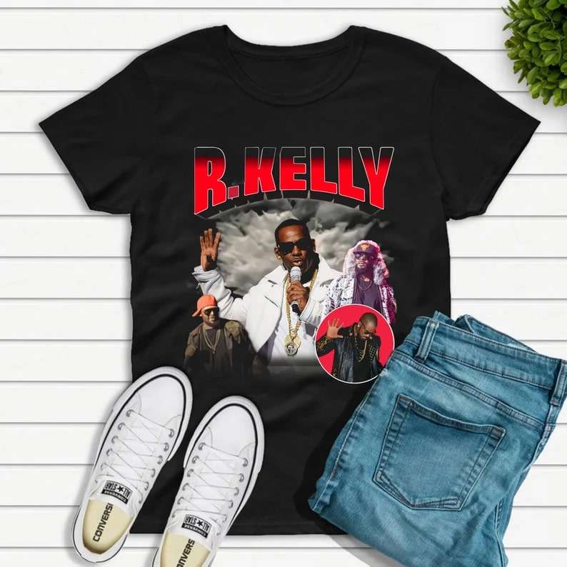 R Kelly Vintage Retro Style Rap Hip Hop T-Shirt - Bluefink