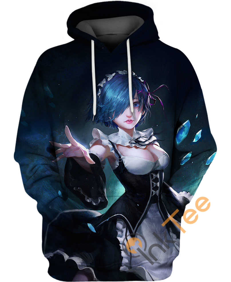 Rem The Maid Hoodie 3D - Bluefink