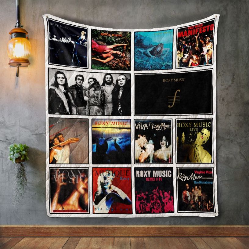 Roxy Music Album Covers Quilt Blanket Bedding Set - Bluefink