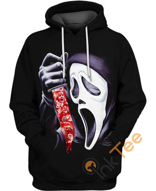 Scream Ghostface Hoodie 3D - Bluefink