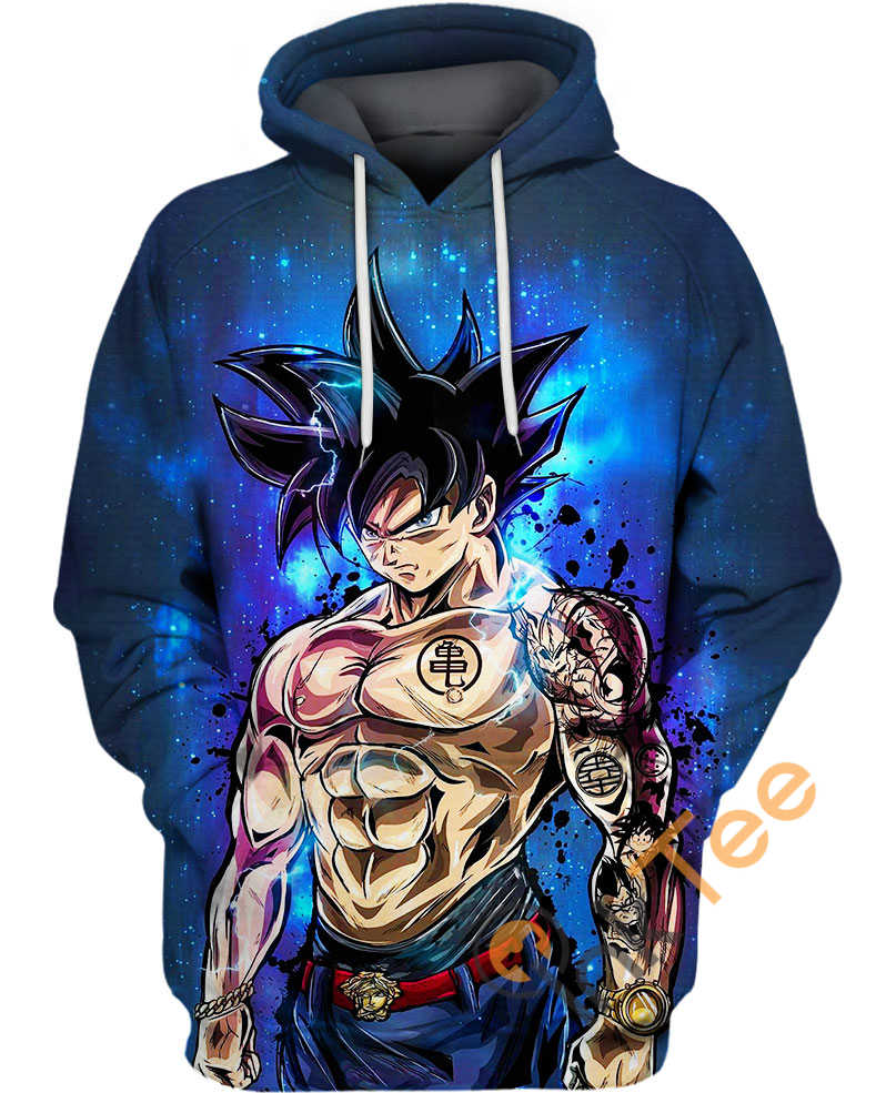 Son Goku Ultra Instinct Hoodie 3D - Bluefink