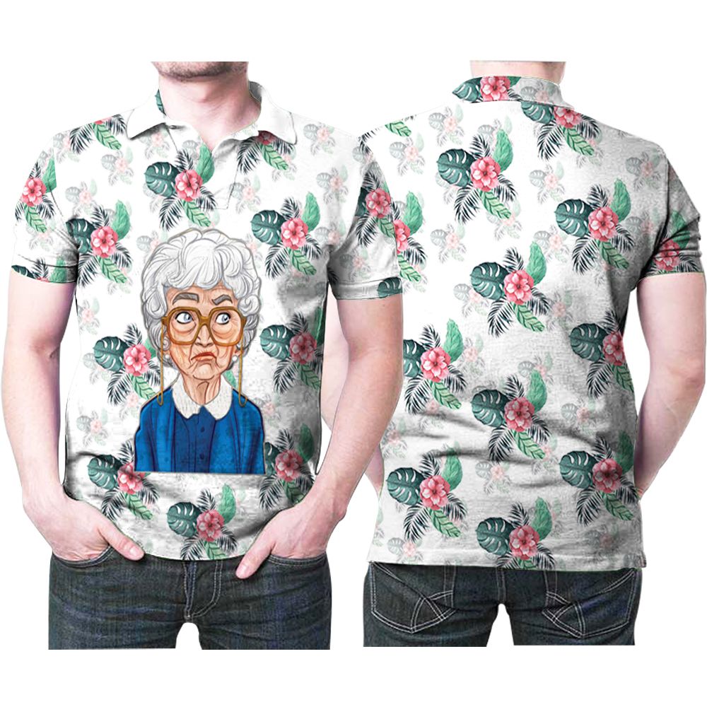 Sophia Petrillo The Golden Girls Flowers 3D All Over Print Polo Shirt ...