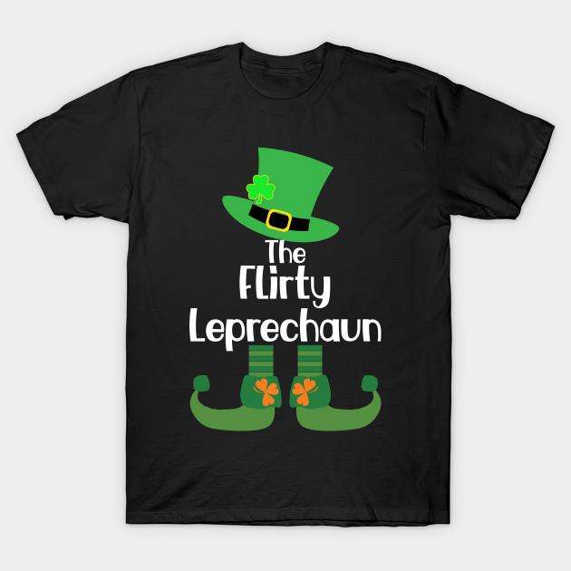 St. Patrick's Day The Flirty Leprechaun Family Shirt - Bluefink