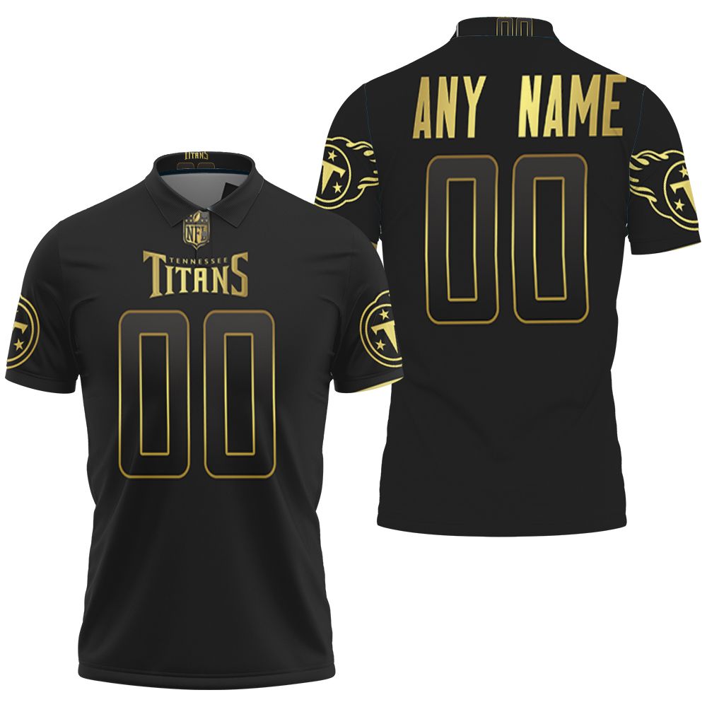 Tennessee Titans Nfl America Football Team Logo Black Golden Edition ...