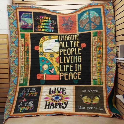 The Hippie Pattern Quilt Blanket - Bluefink