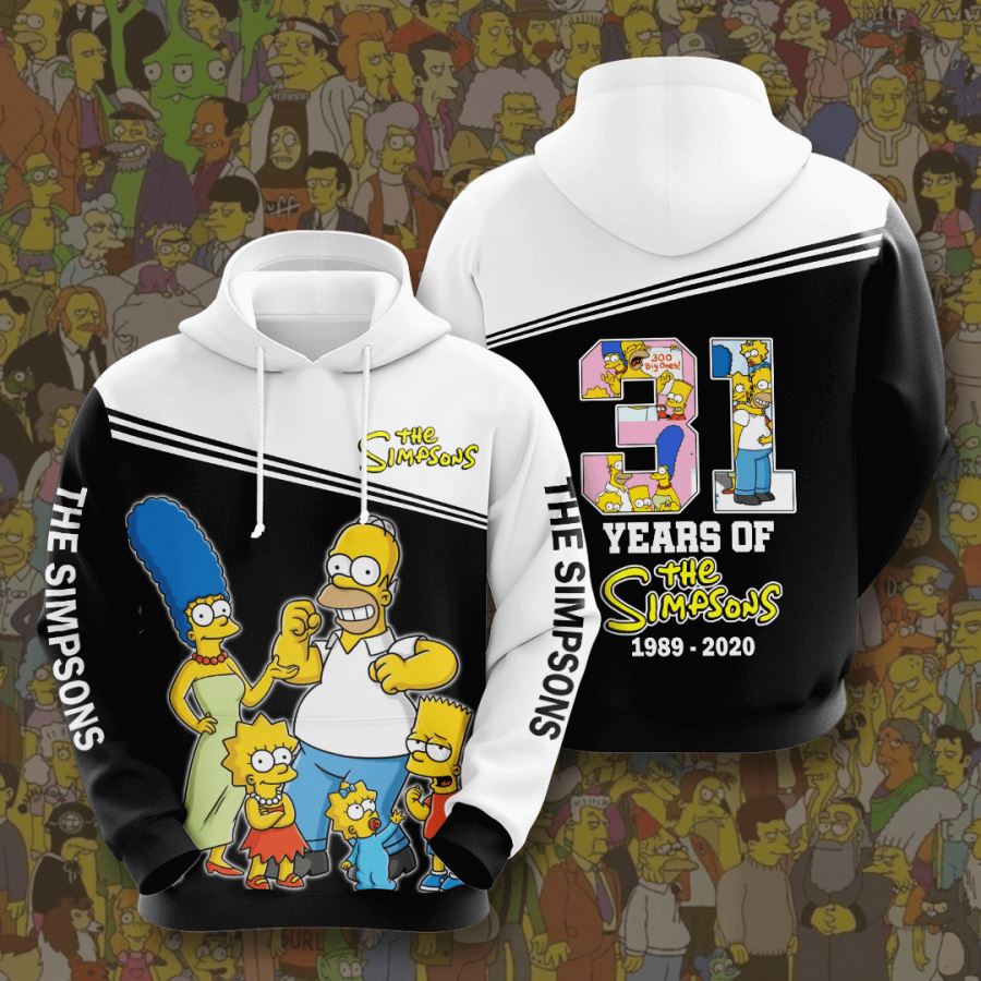 The Simpsons Custom Hoodie 3D - Bluefink