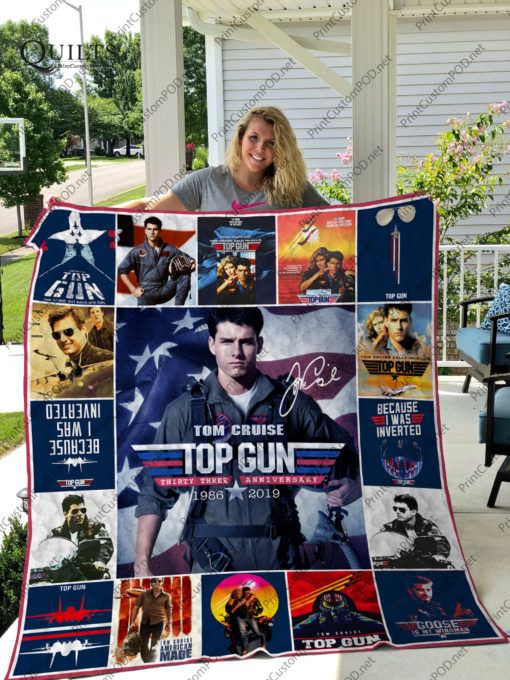 Top Gun Tom Cruise 16 - 2019 Quilt Blanket Bedding Set - Bluefink