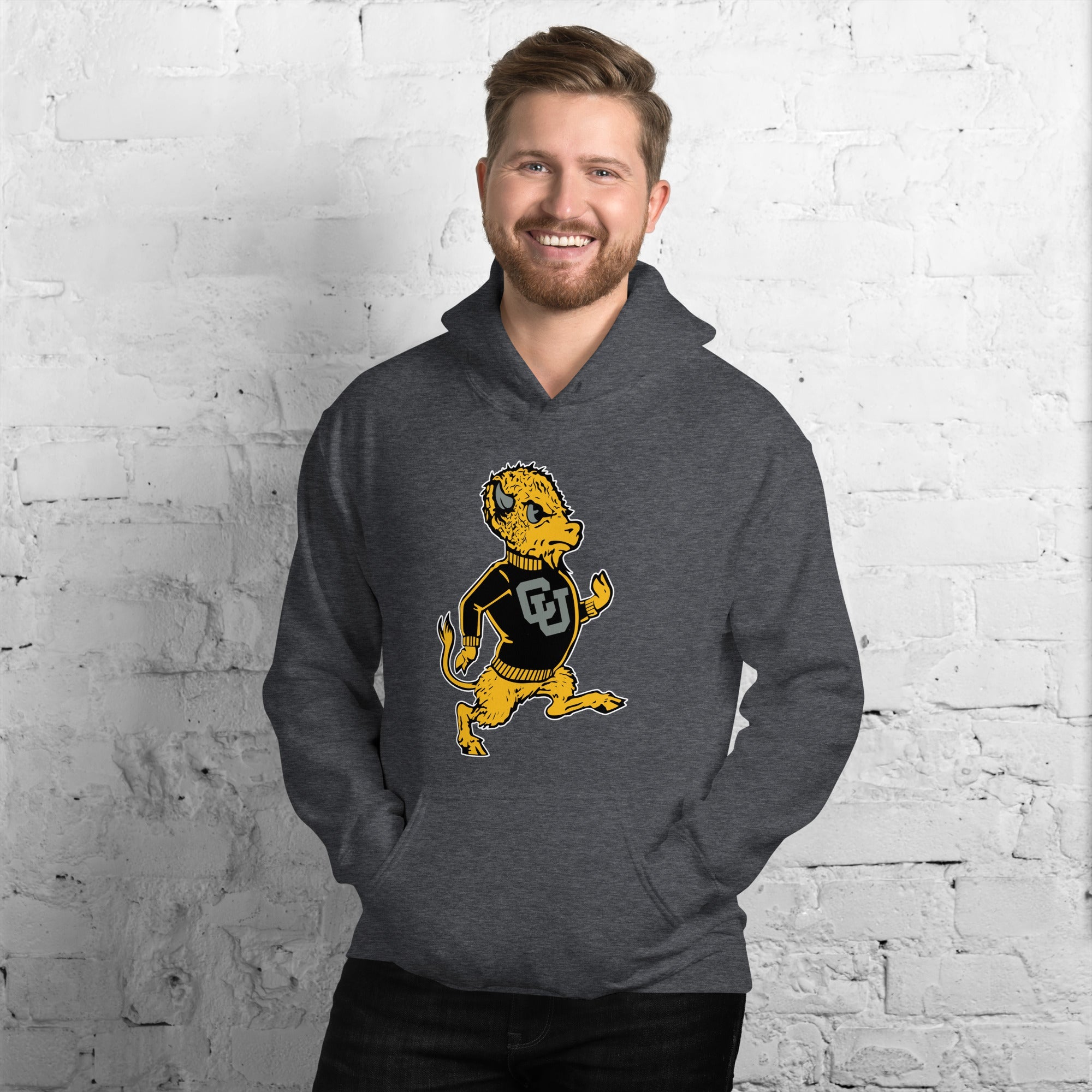 Vintage CU Boulder Mascot Artwork Crewneck Sweatshirt Hoodie Shirt ...