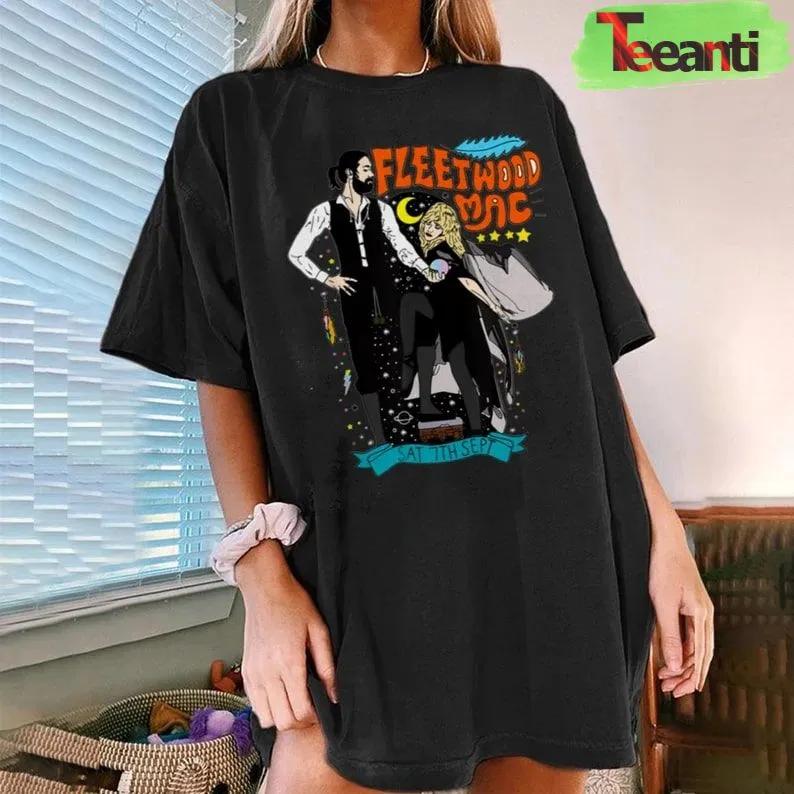Vintage Fleetwood Mac Rumours Rock Band T-Shirt - Bluefink