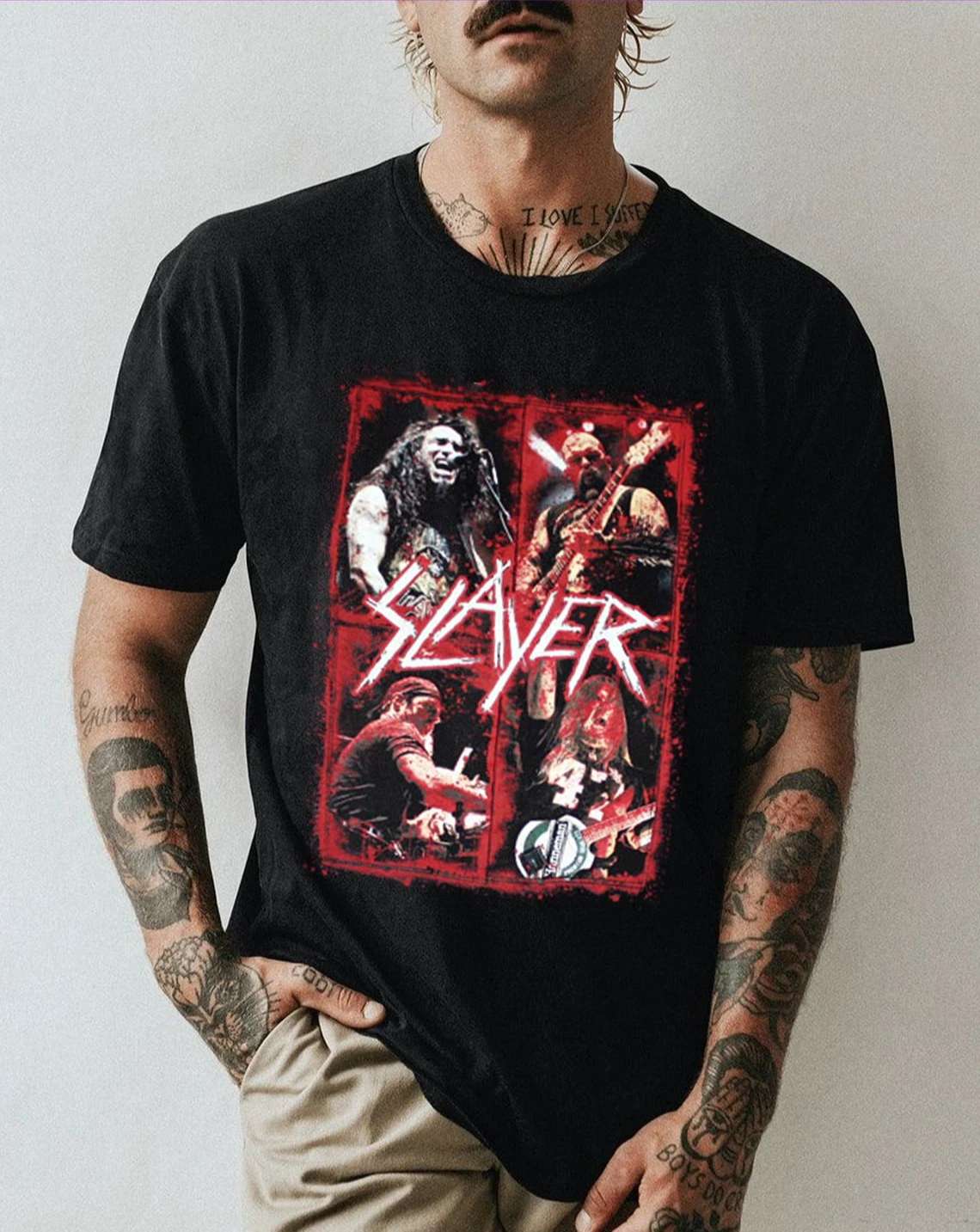 Vintage Slayer 4 Pics Slayer Music Band Shirt - Bluefink