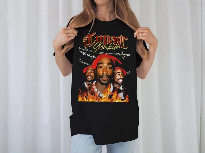 Vintage Tupac T-Shirt - Bluefink