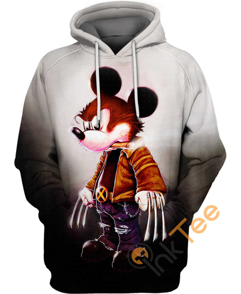 Wolverine Mickey Hoodie 3D - Bluefink