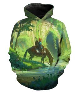 Zelda Link Legend Of Zelda Hoodie 3D - Bluefink