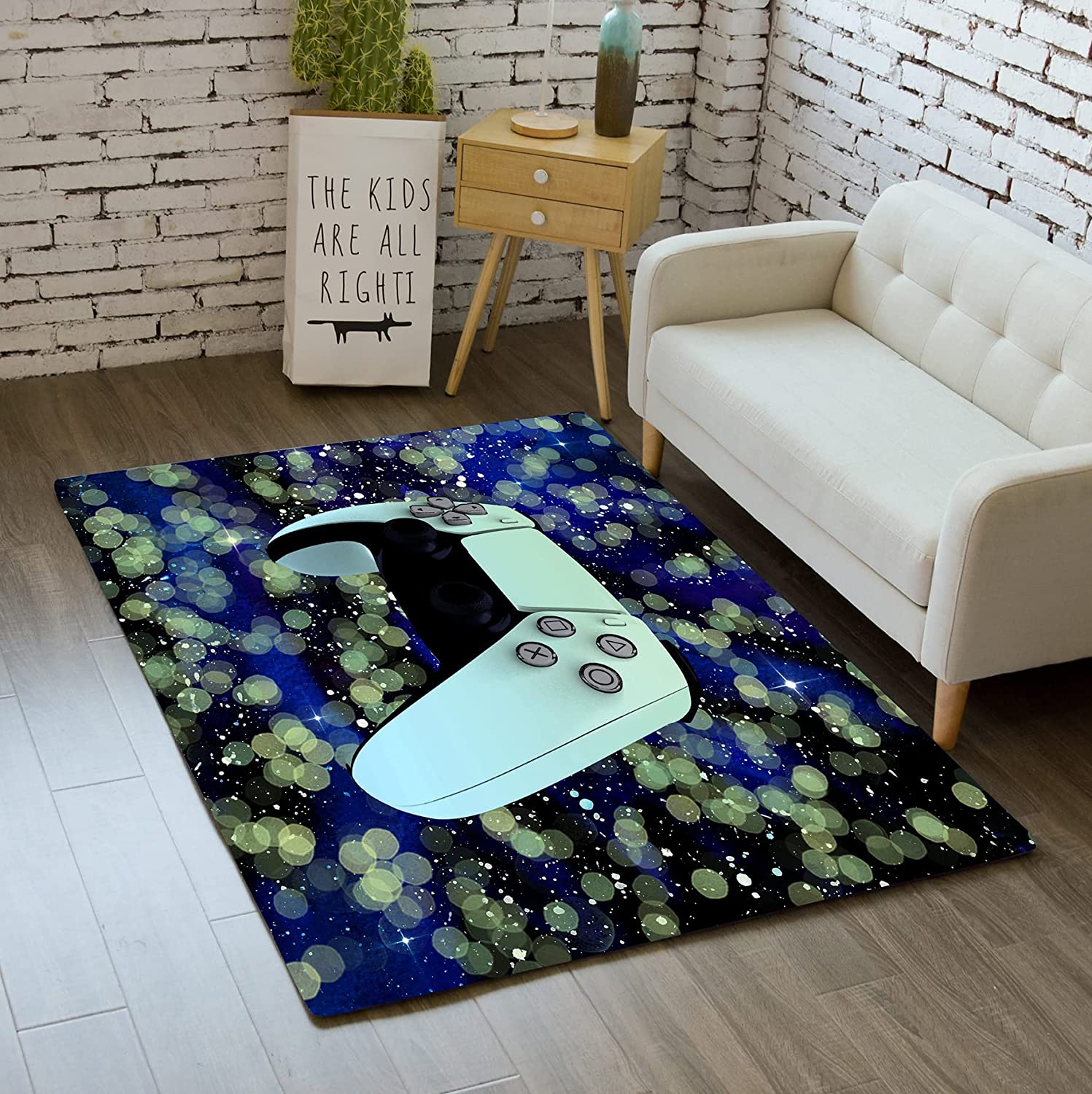 3D Gamepad Rugs for Gamer Bedroom Living Room 3D Printed Gaming Carpet ...