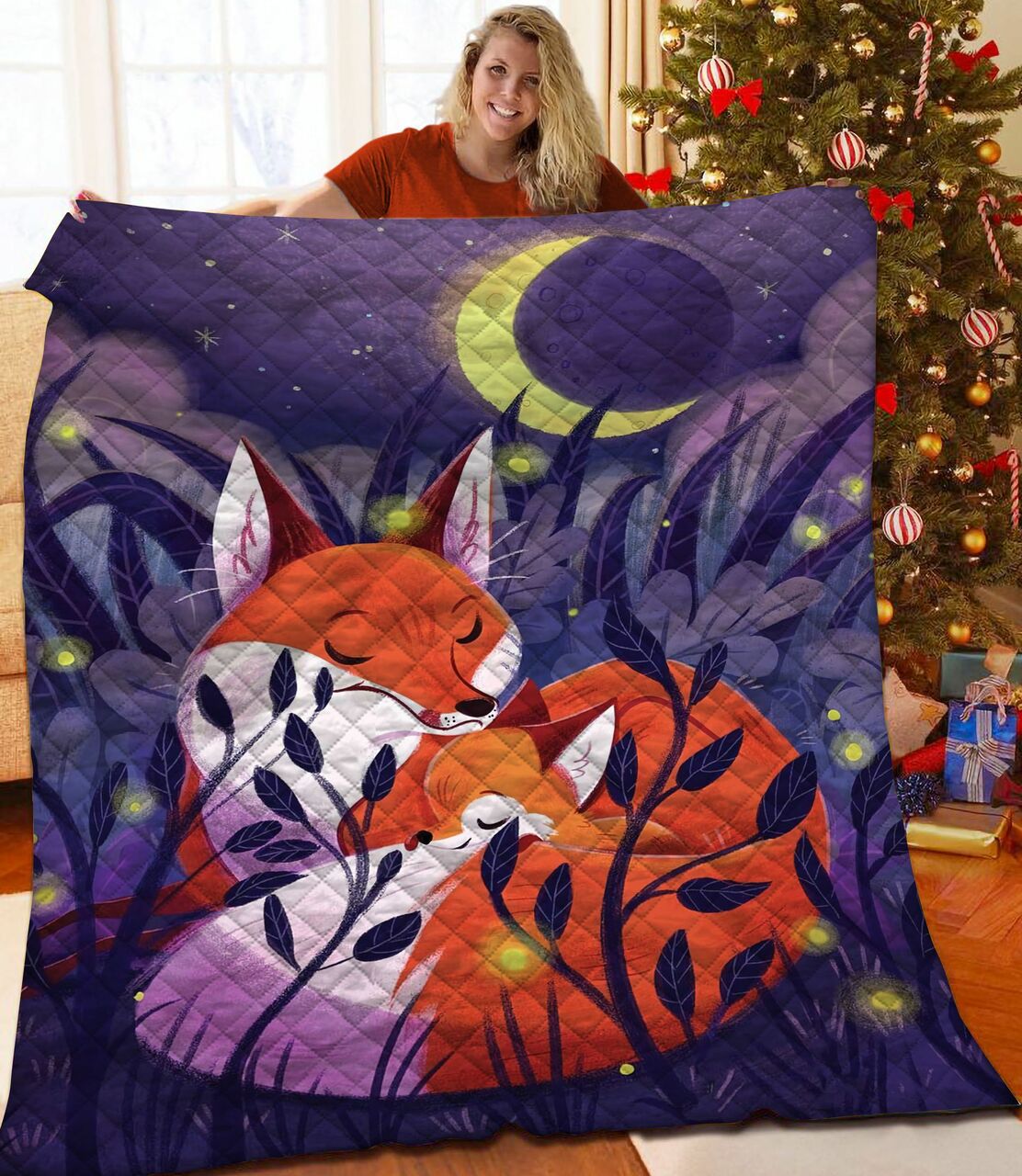 Add a Personalized Touch to Your Bedroom with Fox Quilt Bedding Set ...