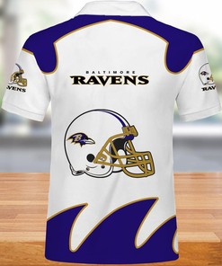 Baltimore Ravens Polo Shirts White - Bluefink