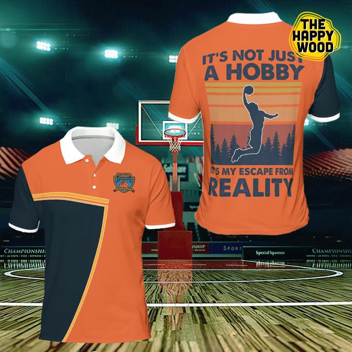 Basketball Polo Shirt - Bluefink