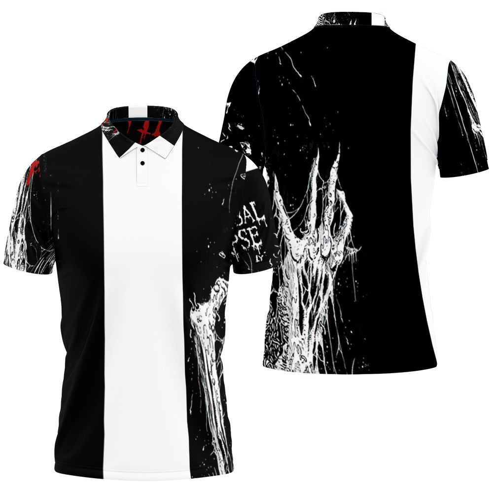 Cannibal Corpse Skeleton Ghost Jersey 3D Polo Shirt - Bluefink