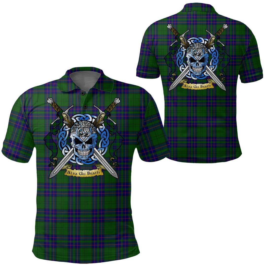 Clothing - Lockhart Tartan Polo Shirt Celtic Scottish Warrior - Golf ...