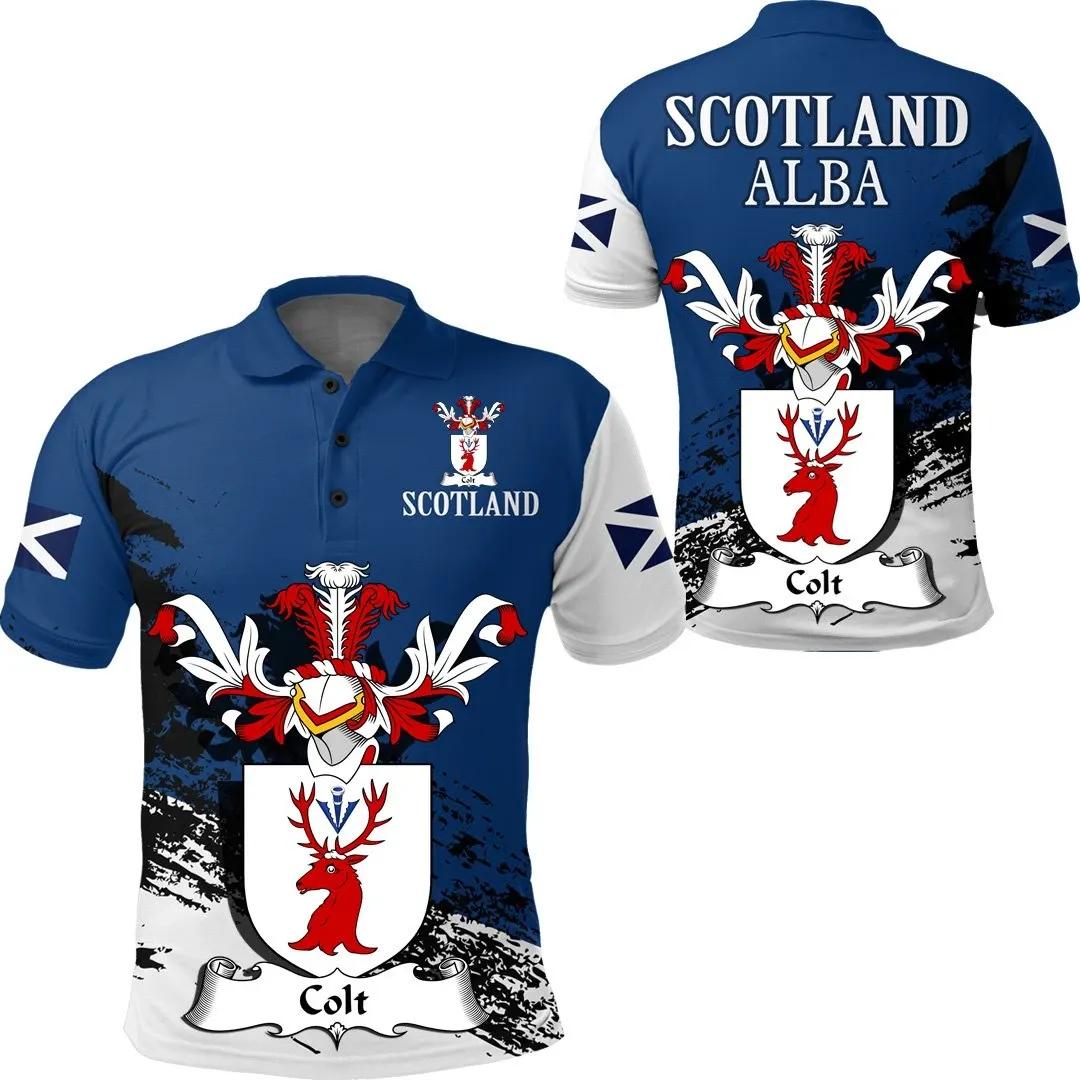 Colt Scottish Family Crest Scotland Special Polo Shirt - Golf Shirt ...